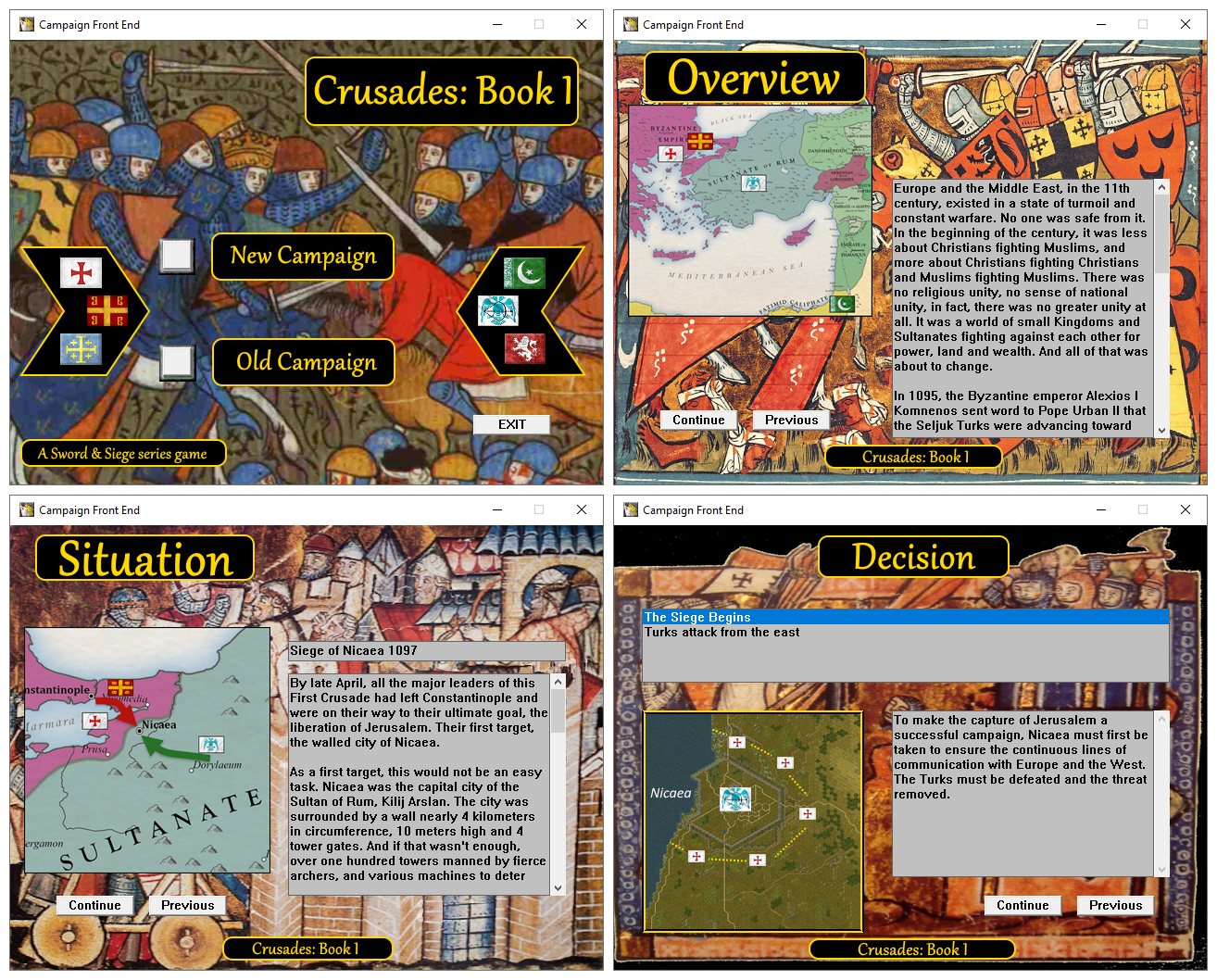 Crusades: Book I – Wargame Design Studio